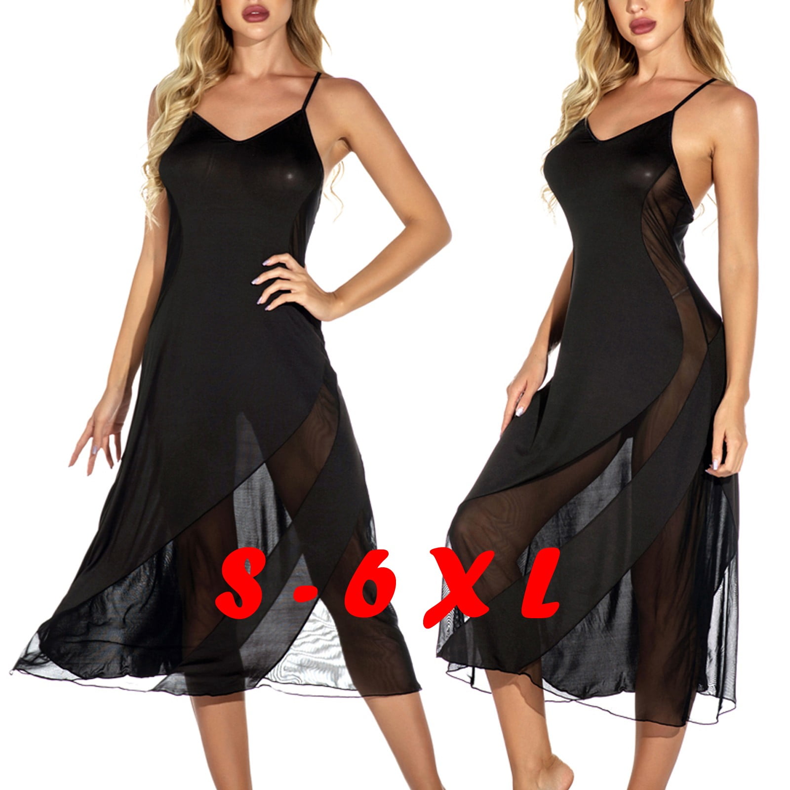 Tawop Woman Underwear Sexy Bra Lingerie Plus Size Mesh Dress Splicing