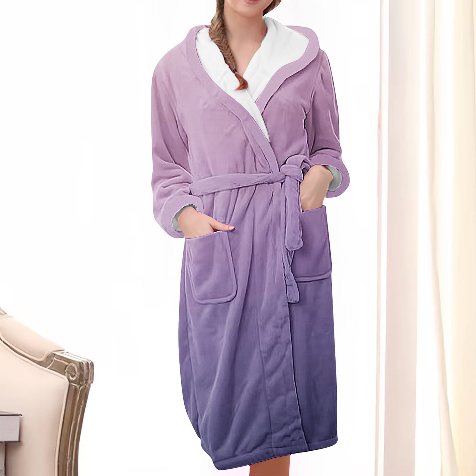 Tawop Women Robe Pajamas for Women Pajamas Long Home Bathrobe Robe ...