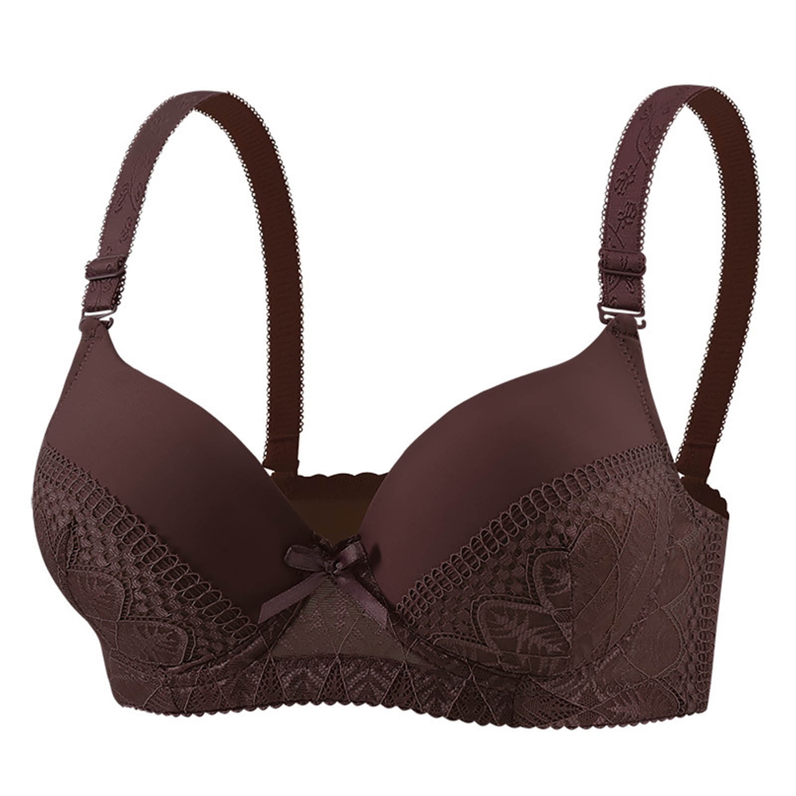 Tawop Womens Bras Embroidery Fashion Thin Style Ventilate Front Buckle ...
