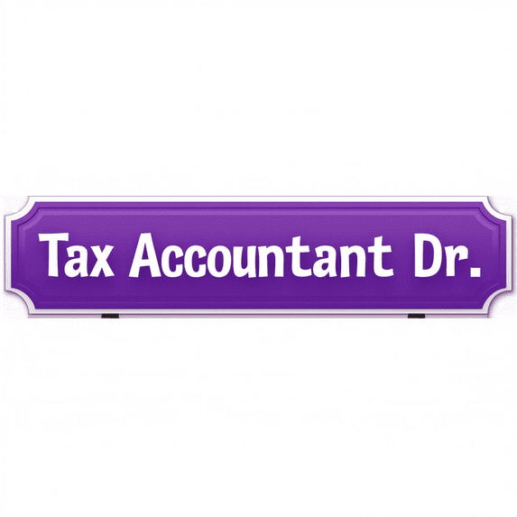 Tax Accountant Dr. Themed Metal Sign 16x4 Inch "Tax Accountant Dr." for ...