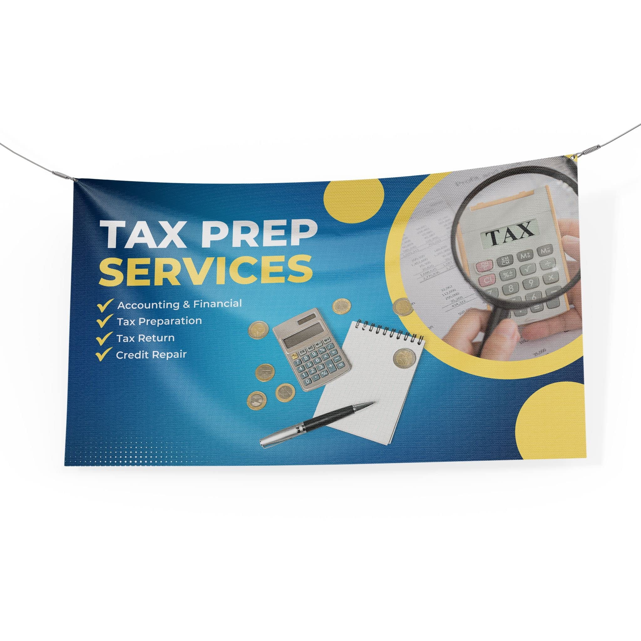 Tax Banner Large (5Feetx2.5Feet) By Dreamcontroller | Wall Outdoor ...