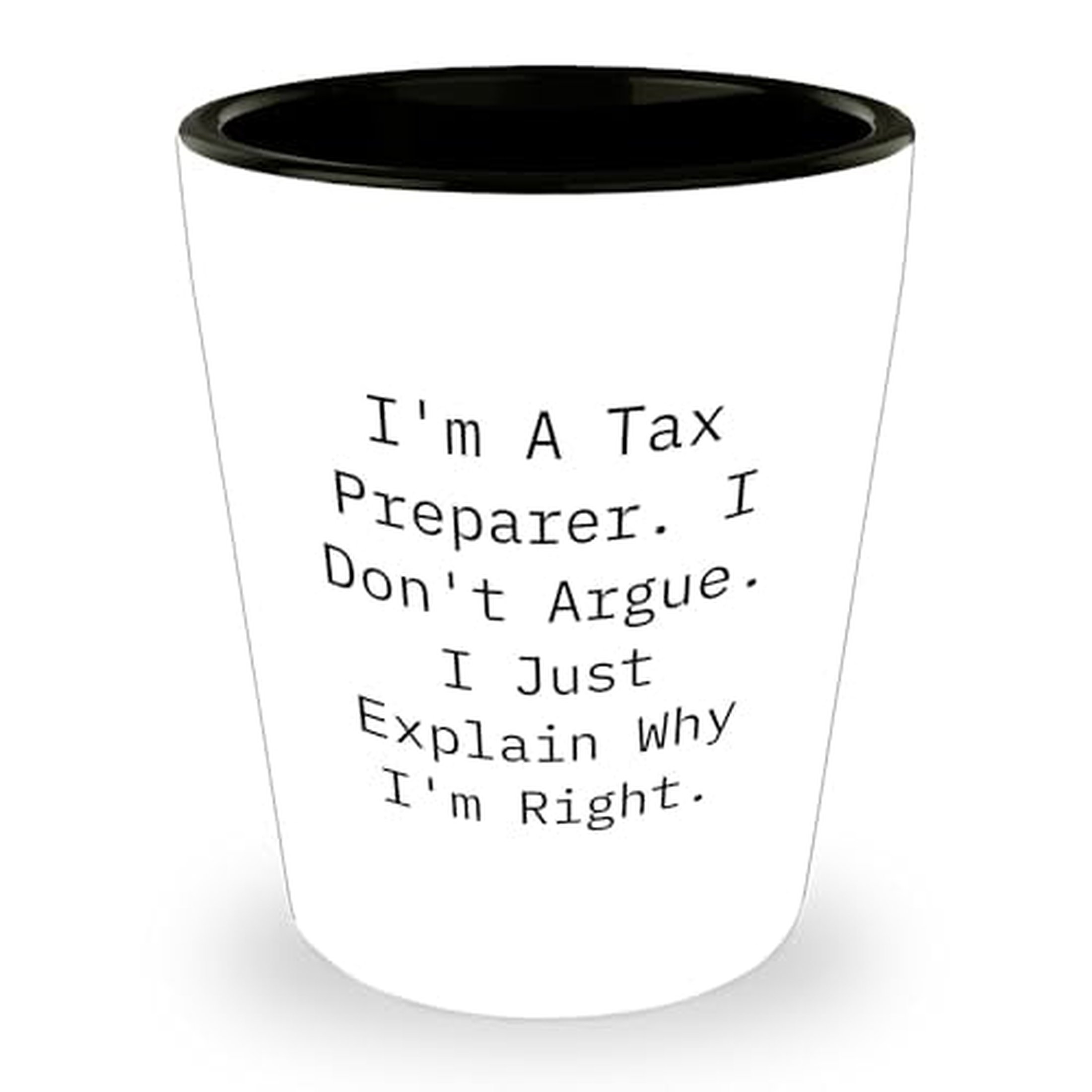 Tax Preparer Gifts Funny Shot Glass Birthday Unique Treats from Friends ...