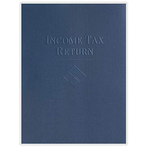 Tax Presentation Folder, Income Tax Return", Blue, 9" x 12", Pack of ...