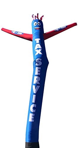 Tax Service Blue 20 Foot Tall Inflatable Tube Man Air Powered Dancing ...