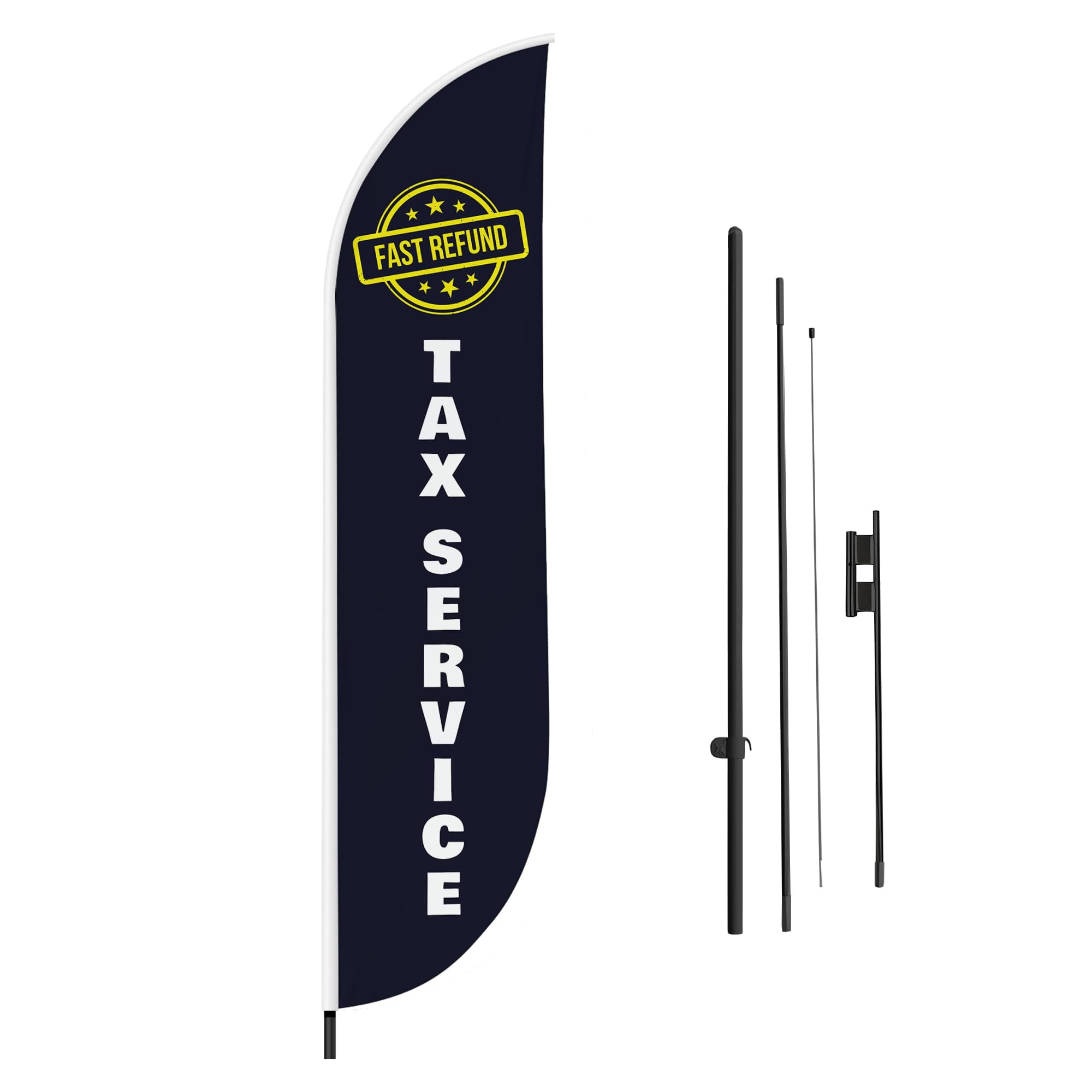 Tax Service Feather Flag(11.5feetX2.5feet) by DreamController | Outdoor ...