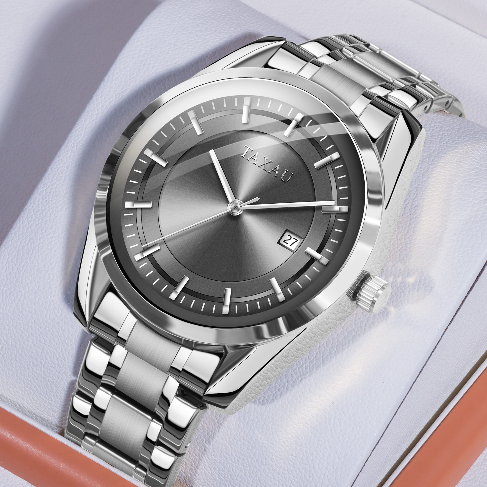 Men's Easy Style PXH913 Silver Stainless Steel Analog Watch - Walmart.com