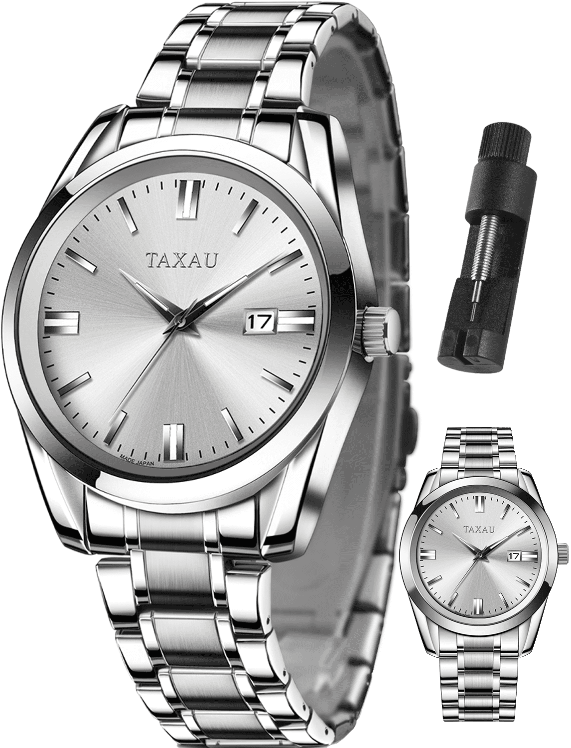 Taxau Watch For Men Classic Silver Mens Watch Men Luxury Watch With ...