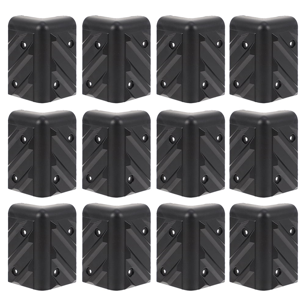 CTIRCHIU Plastic Corner Guard Black 12Pcs 3.0x1.8x1.8in - Walmart.com