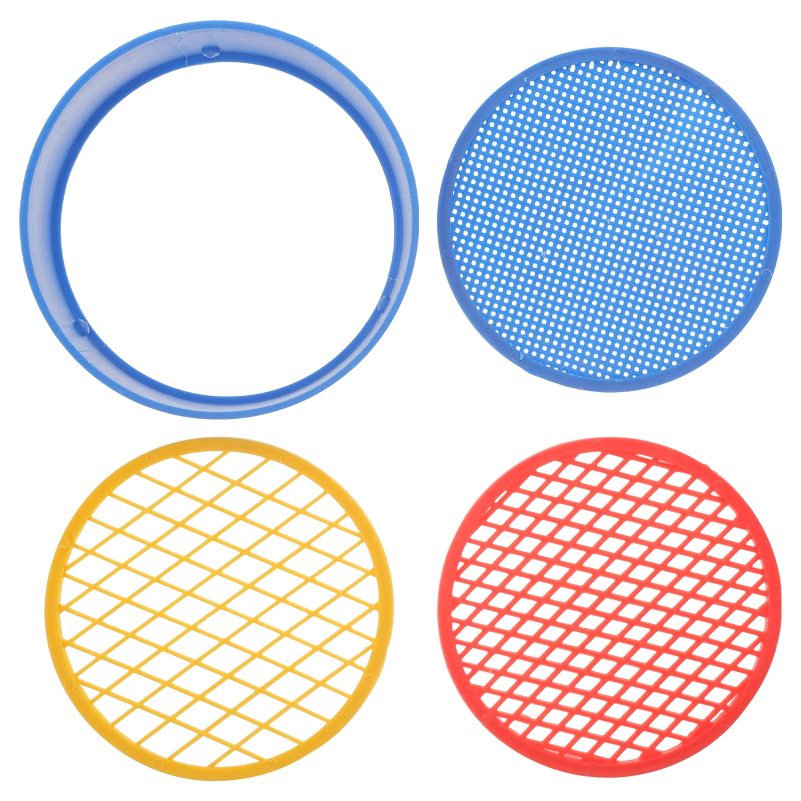 Taxenne 3 Sets of Plastic Soil Sieve Garden Soil Mesh Sieve Sifting ...