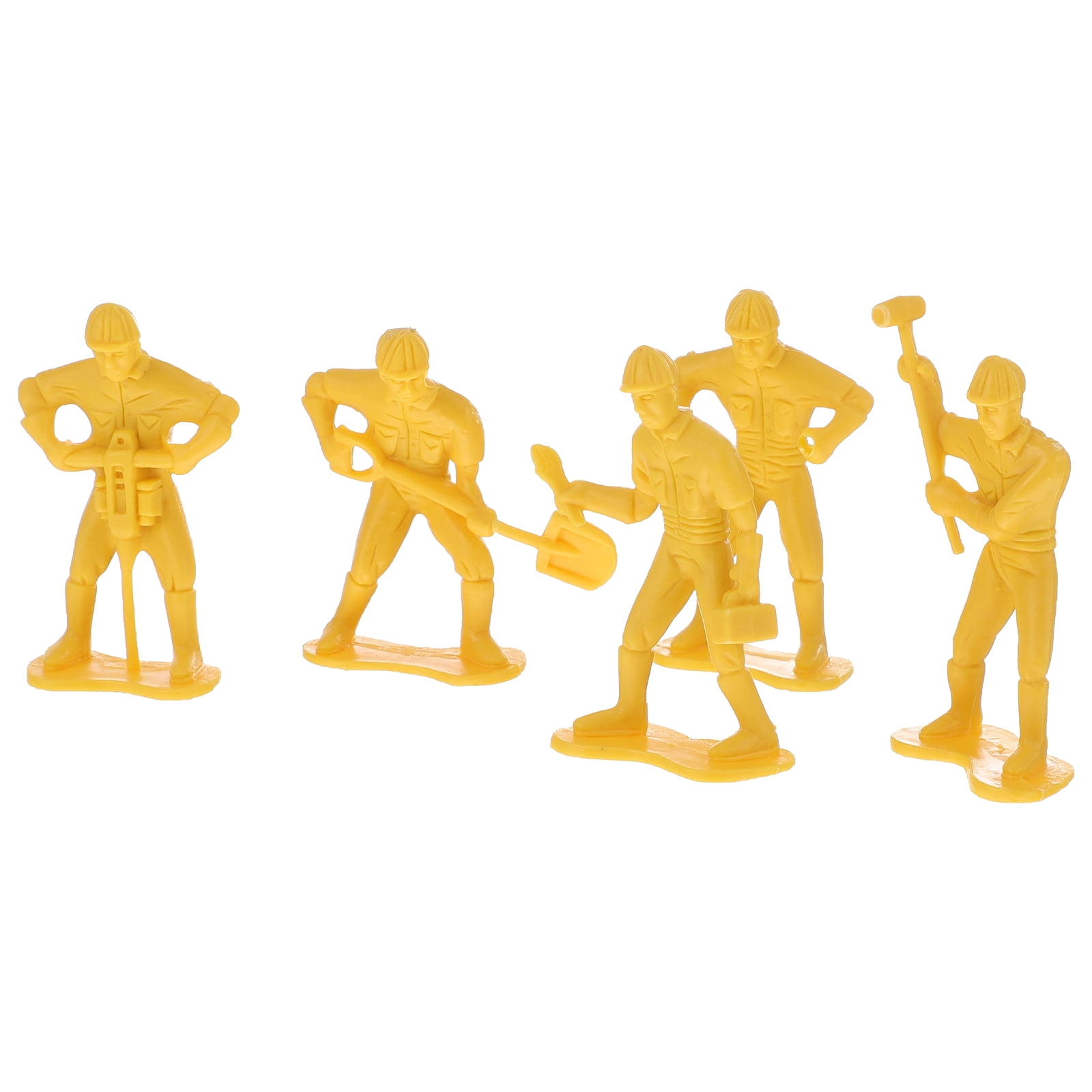 CTIRCHIU Construction Worker Figurines Toys Plastic Scene Creation ...