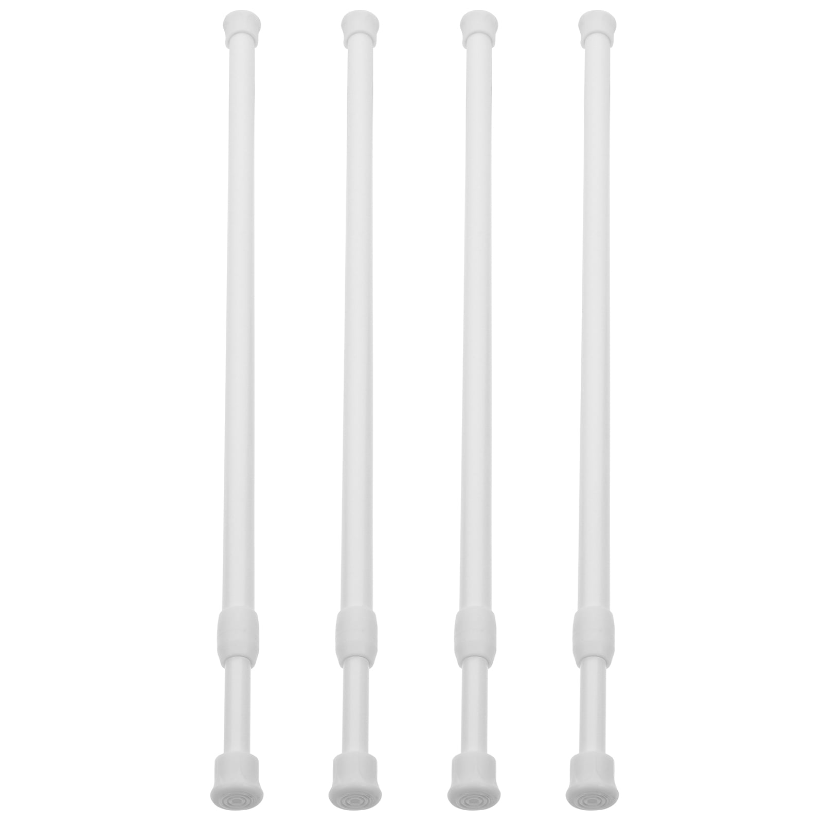 Taxenne 4-Pack Adjustable Spring Loaded Extension Rods for Curtains and ...