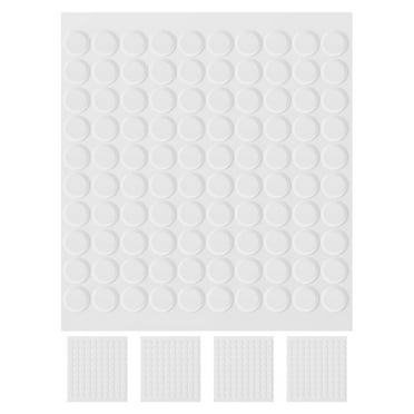 Uxcell 1" Double Sided Adhesive Dots, 100 Pack Clear Sticky Tack Round ...