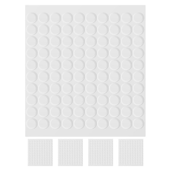 Uxcell 1" Double Sided Adhesive Dots, 100 Pack Clear Sticky Tack Round ...