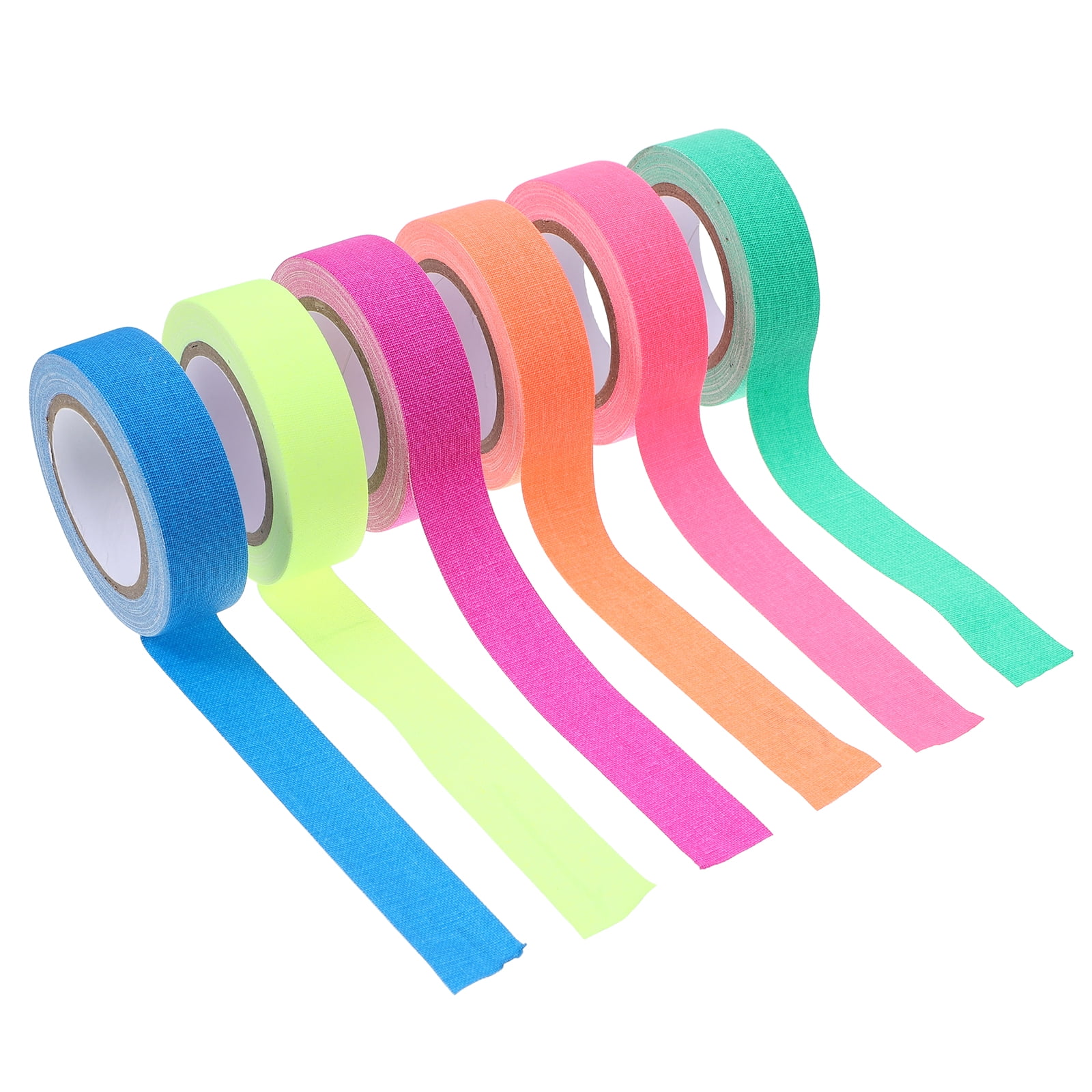 Taxenne 6 Rolls Fluorescent Tape in The Dark Tape UV Blacklight ...