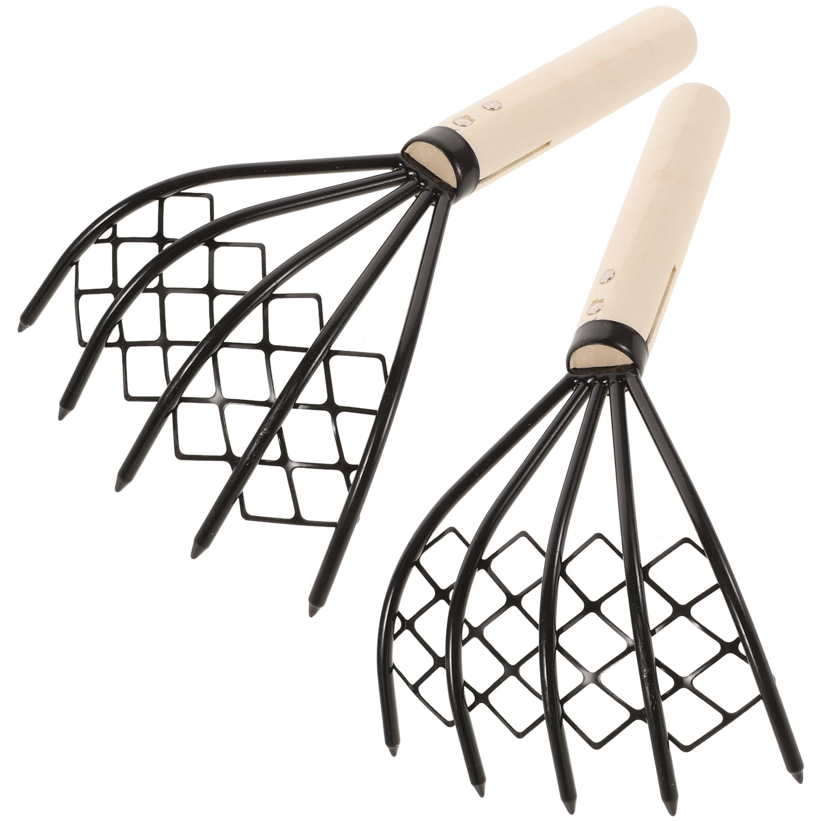 CTIRCHIU Oyster Digging Rake Tools with Net, Carbon Steel, 2-Pack for ...