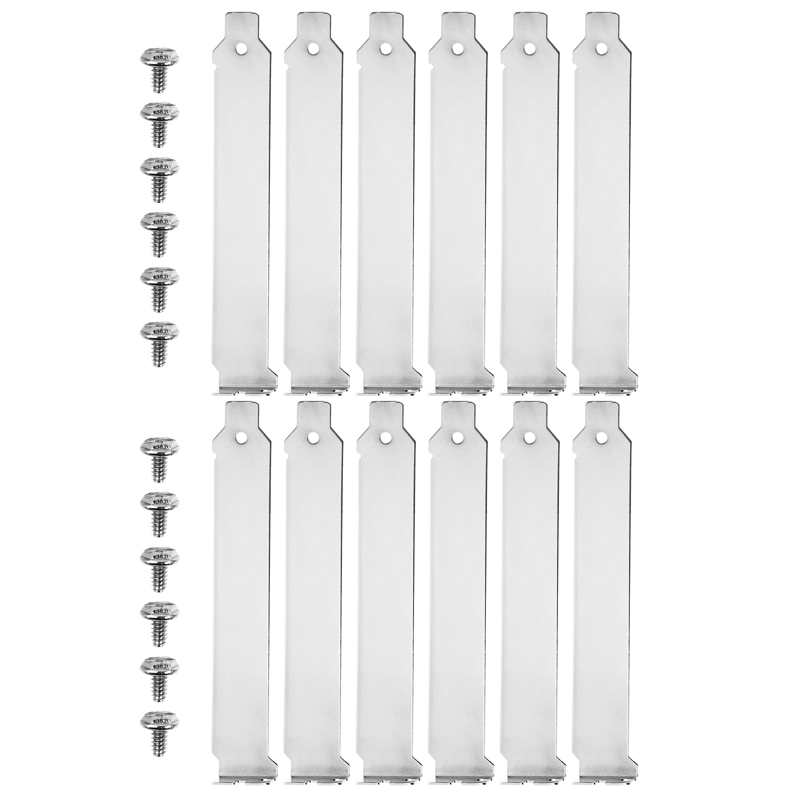 Taxenne Metal PCI Slot Cover Silver: 12pcs Blank Bracket PCI Expansion ...