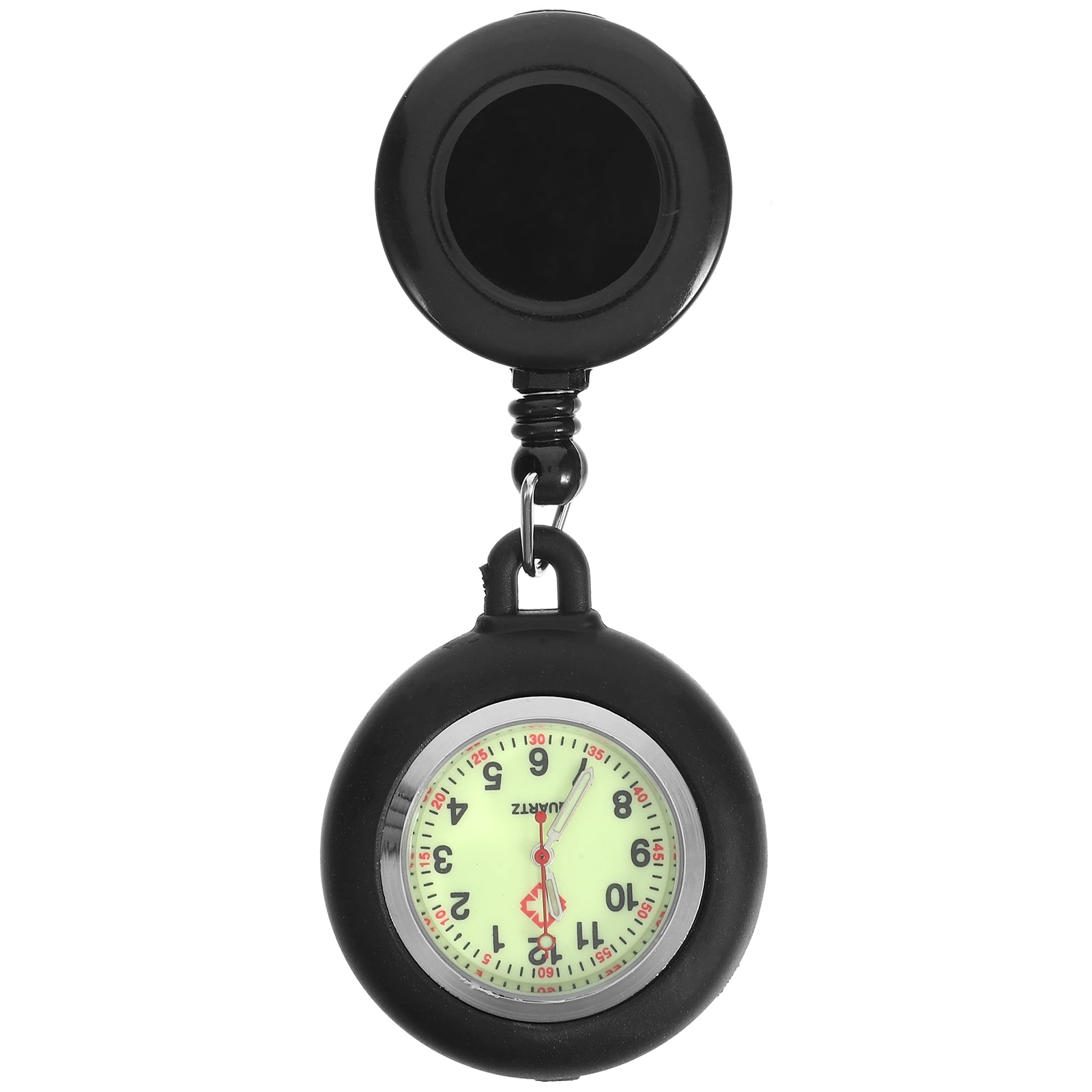 Taxenne Nurse Pocket Watch Badge Reel Pocket Watch Nurse Fob Watch Clip ...