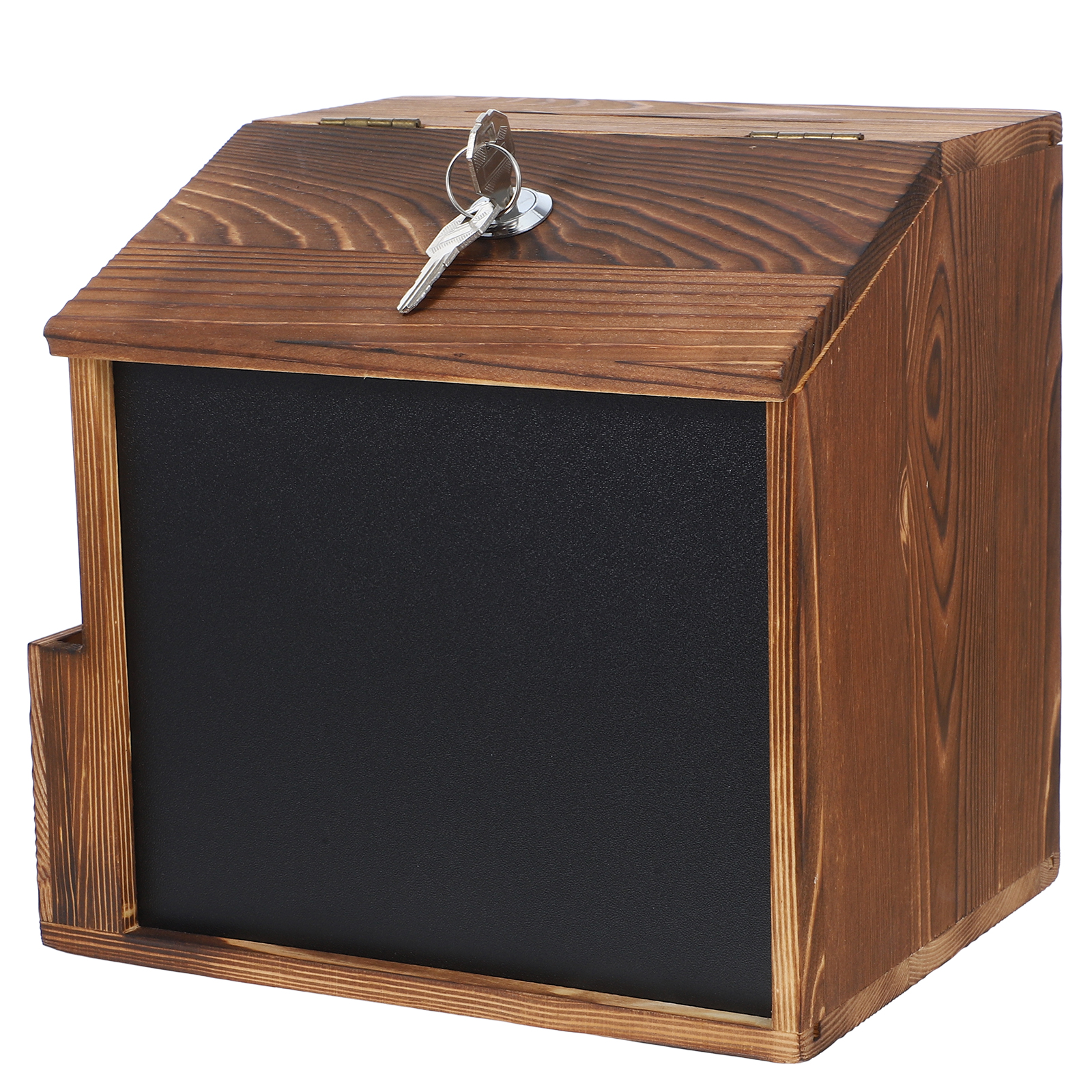 Taxenne Wall Mountable Wood Comment Box Donation Box with Slot Wood ...