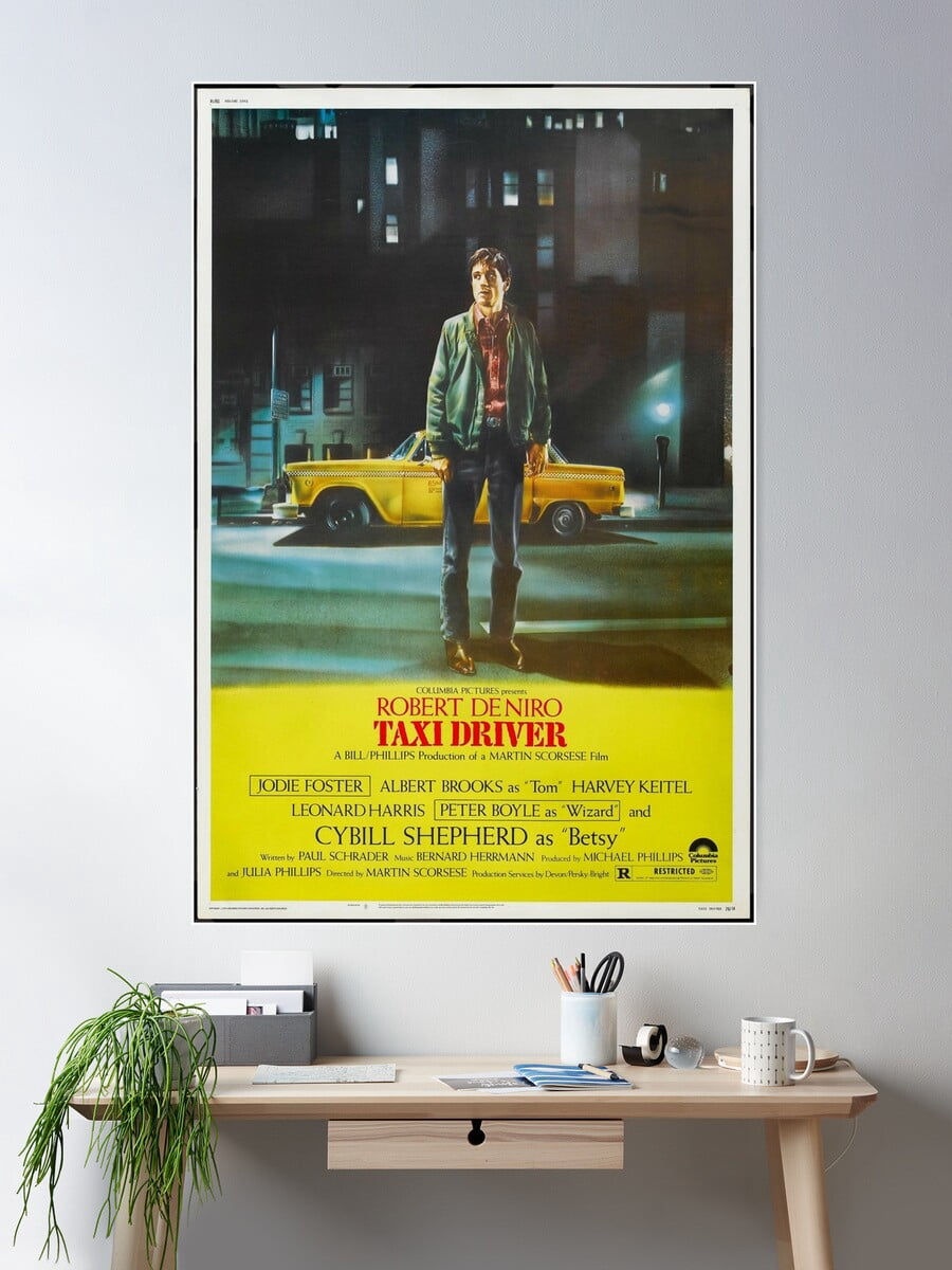 Taxi Driver Movie Poster Shirt Poster Wall Art, Modern Wall Decor For ...