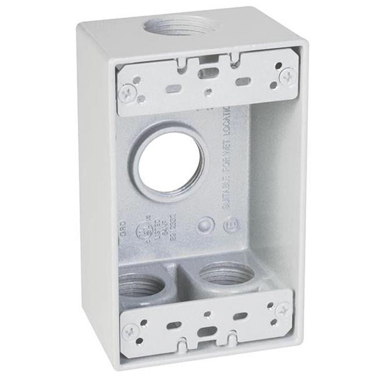 TayMac 26.8 cu in Rectangle Die-Cast Metal 1 gang Weatherproof Box ...