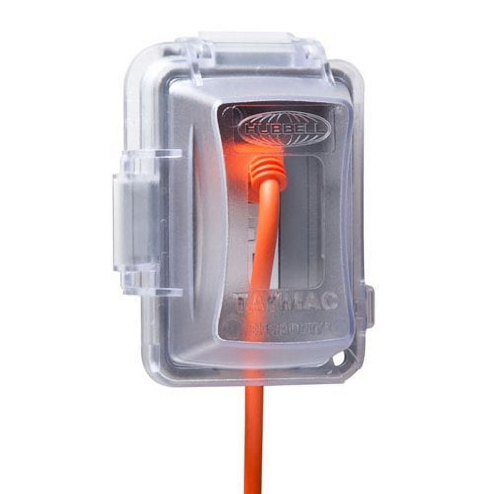 TayMac MM420C Single Gang Non-Metallic Weatherproof In-Use Cover, Clear ...