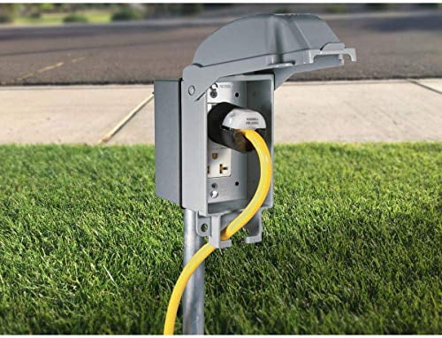 TayMac MX3200 Single Gang Vertical Metal Weatherproof Receptacle Cover ...