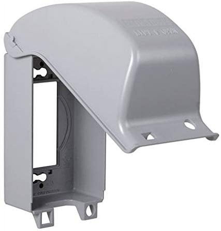 TayMac MX3200 Single Gang Vertical Metal Weatherproof Receptacle Cover ...