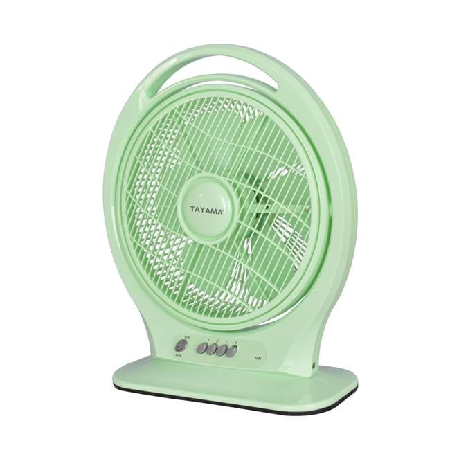 Tayama TF-1414 14 in. 3-Speed Box Floor Fan with Louver Rotation, Light ...