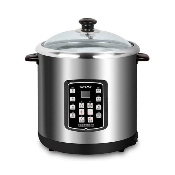 Tayama TSP-1000 10 qt. Multipurpose Electronic Stainless Steel Cooker ...