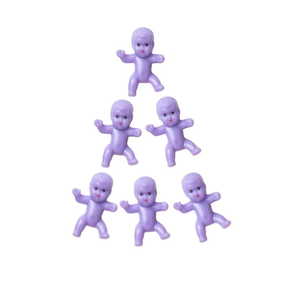 Tayarana 60 Pieces Mini OIF8 Plastic Babies Tiny Babies Bulk for Ice Cube Babies Small King Cake ...