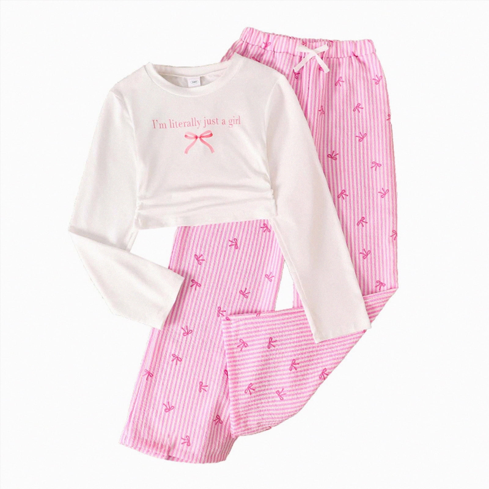 Taybagh Girls Outfits Size 10-12 Crew Neck Long Sleeve Set Winter Girls ...
