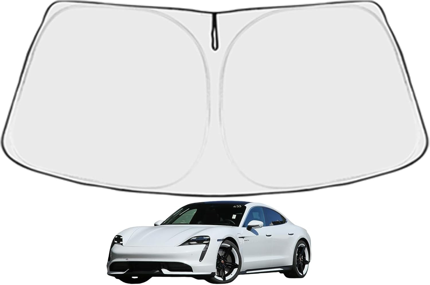 Taycan Custom Windshield Sun Shade for Por s Che Taycan 2019-2025 Front ...