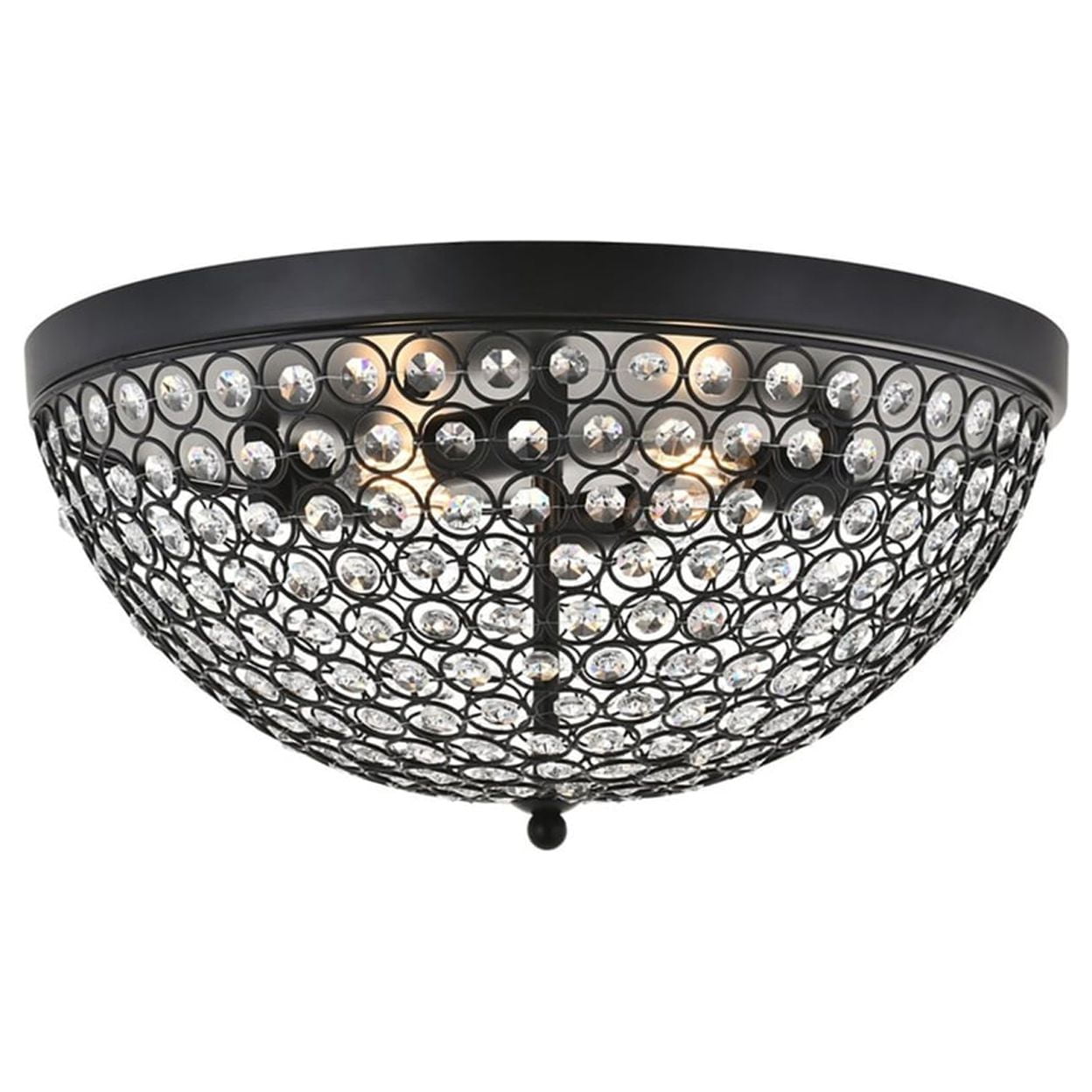 Taye 4 light Matte Black Flush Mount - Walmart.com