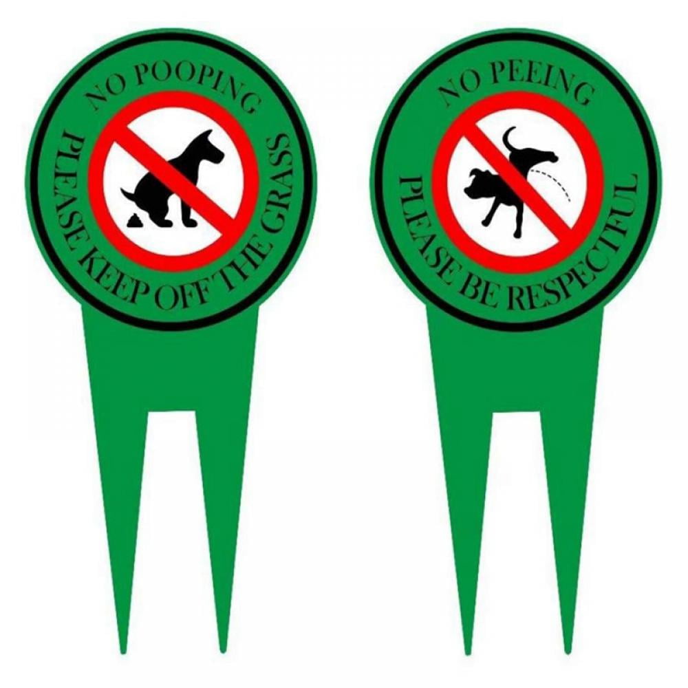 Taykoo No Poop Dog Signs | Stop Dogs From Pooping On Your Lawn | Sign ...