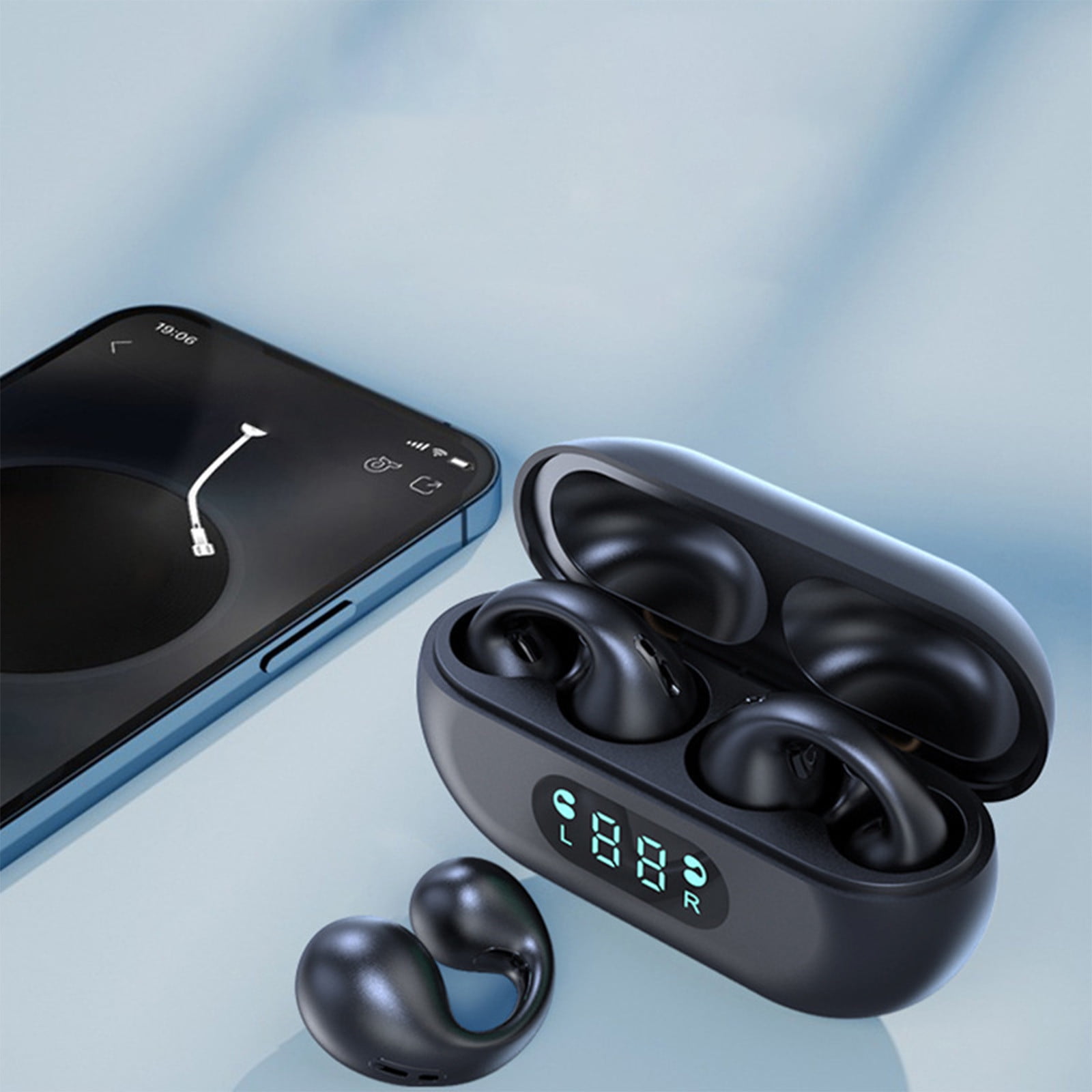 Taylongift Christmas Black X Friday Wireless Headset, 5.3 Bluetooth ...