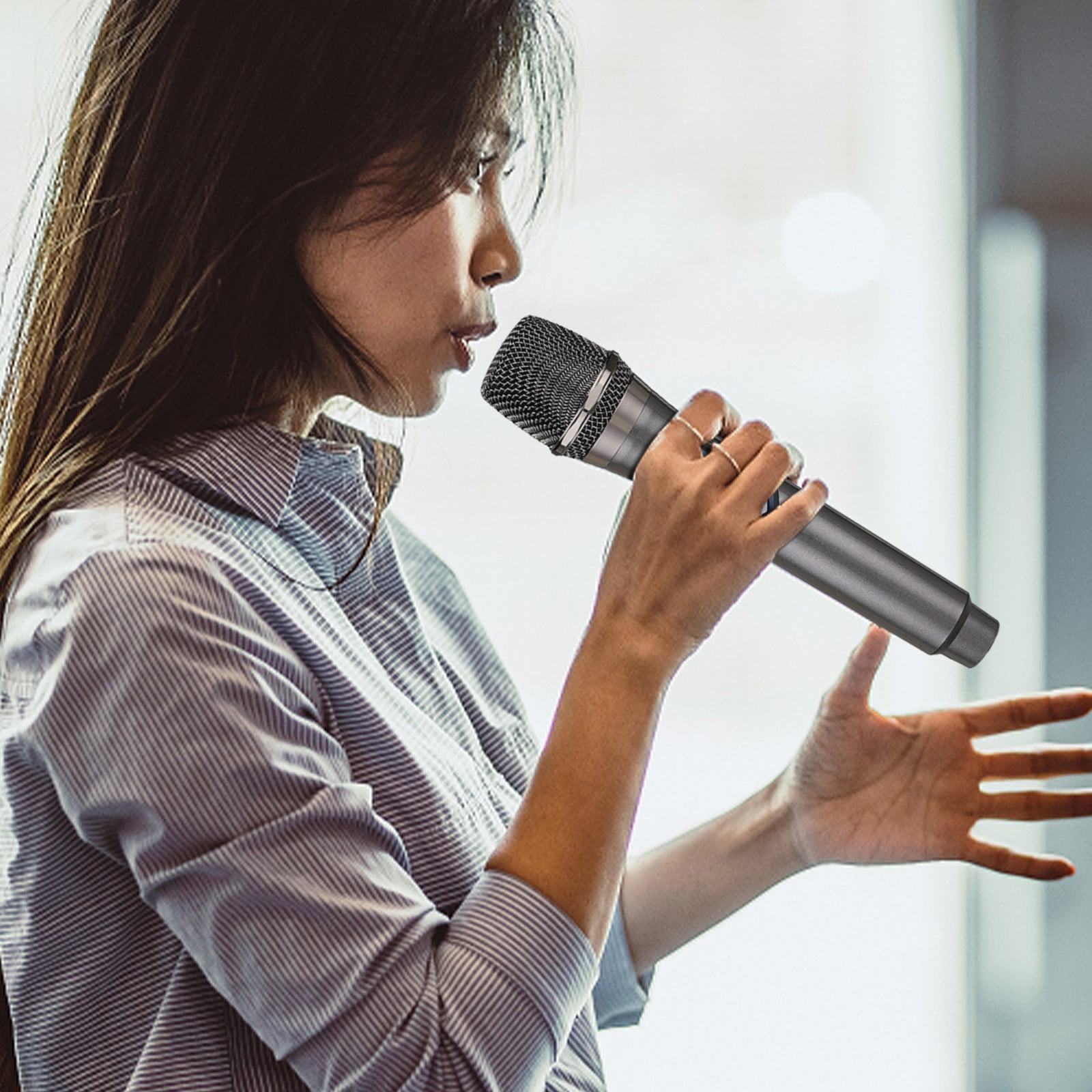 Taylongift Christmas Black X Friday Wireless Microphone For Mic Input ...