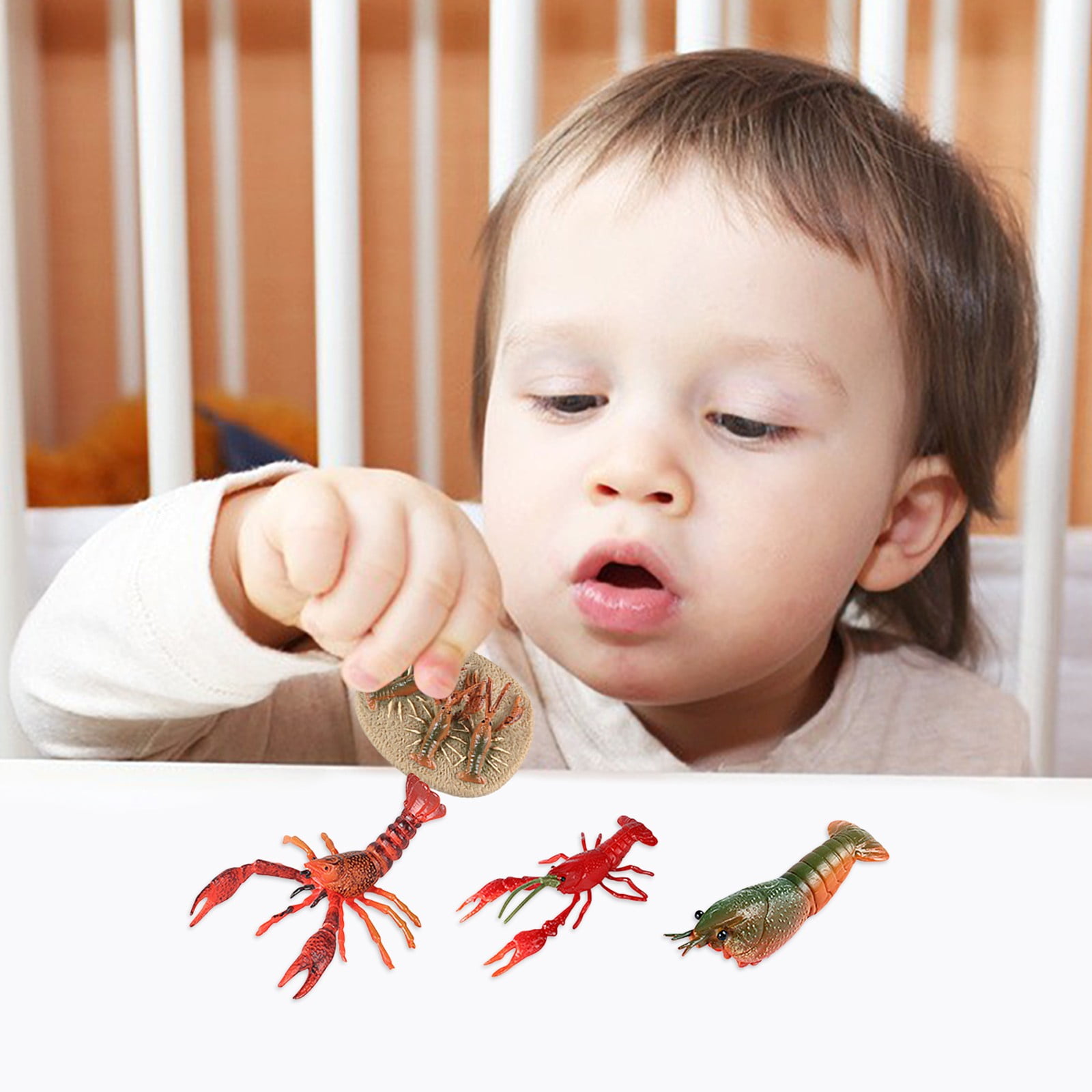 Taylonsss Clearance Soft Glue Cute Crayfish Ocean Model Home Decoration ...