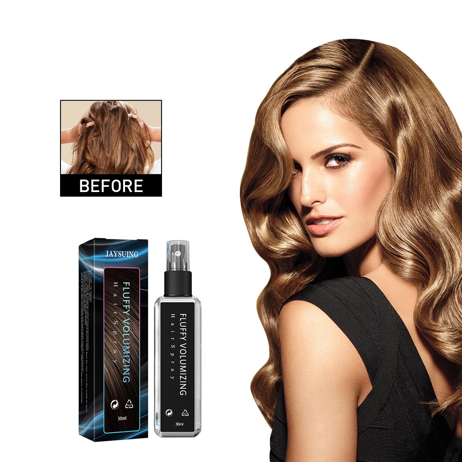 Taylonsss Styling Spray Voluminous Hairspray Styling Gel Voluminous Volumizing Hairspray 30ml