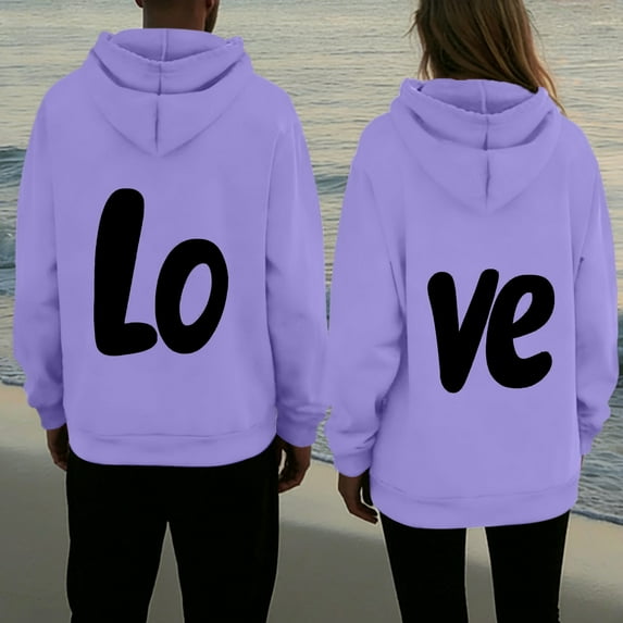Taylonsss Unisex Valentine Casual Fashion Print Pullover Hoodie with ...