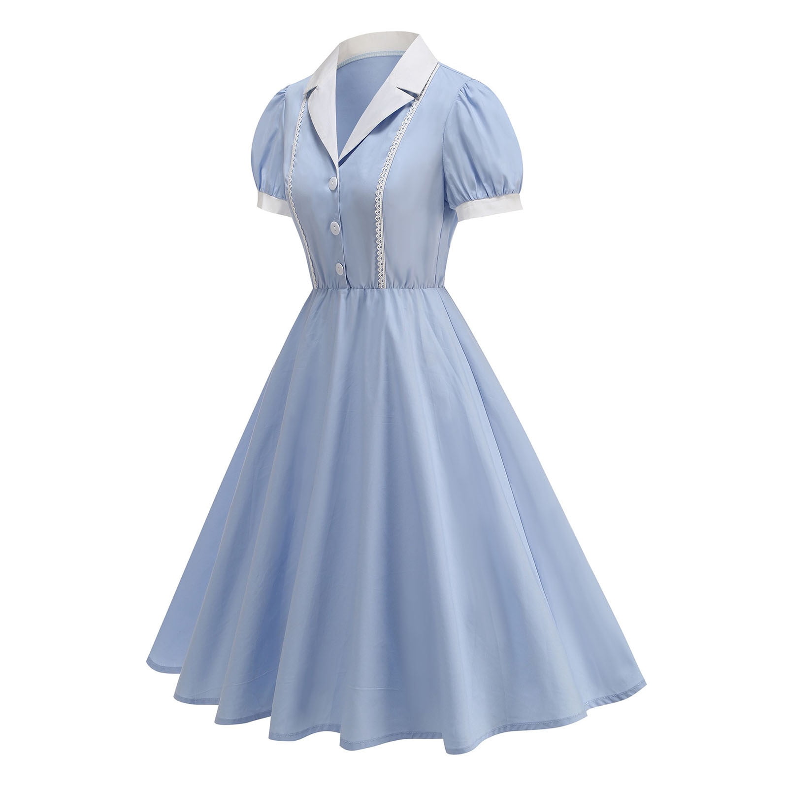Taylonsss Women's Casual Fashion Short Sleeve Round Neck Dress in Soft ...