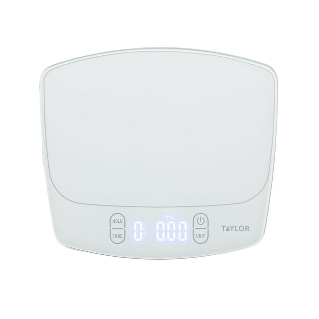 Taylor 11lb Waterproof Digital Kitchen Scale and Food Scale for Baking ...