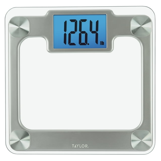 Taylor 440 lb Digital Glass Scale with Weight Tracking - Walmart.com