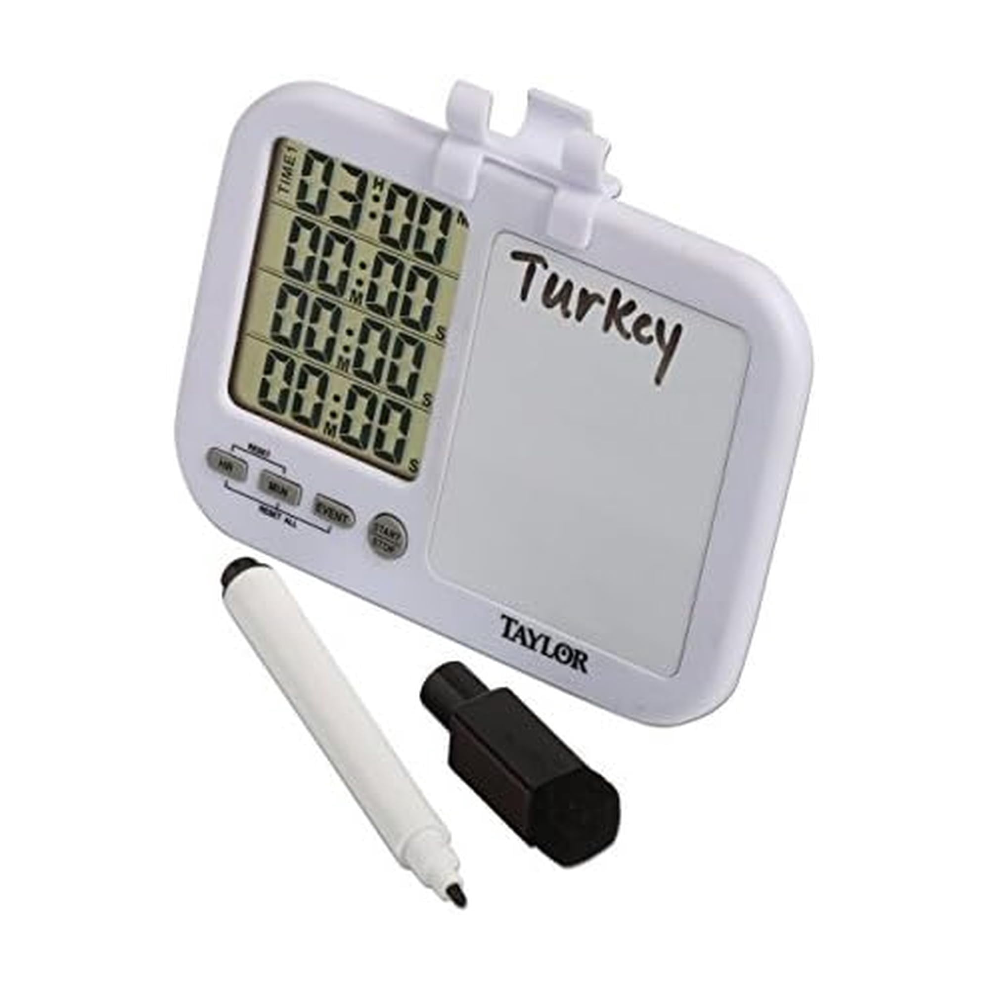 Taylor 5849 Four-Event Digital Timer with Whiteboard for School ...
