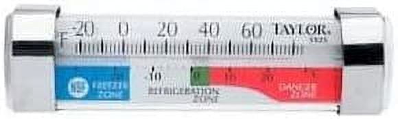 Taylor 5925N Refrigerator/Freezer Analog Tube Thermometer with ...