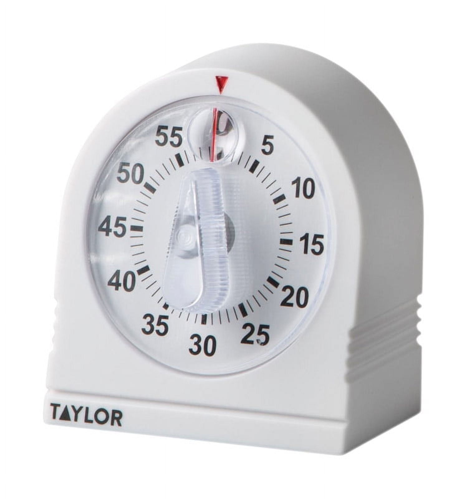 TAYLOR Cook-Rite Mechanical Kitchen Timer, 6.5 x 4.5 x 2.5 in, White ...