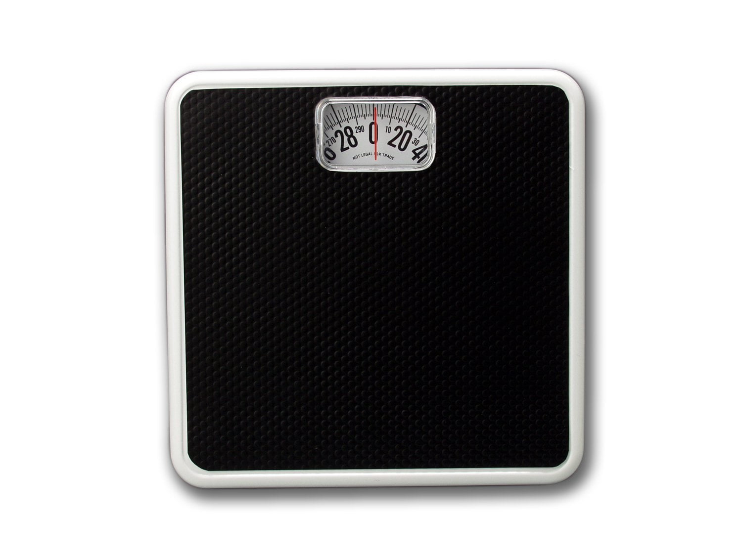 Taylor Analog Bathroom Scale, Large Numbers, 300 LB Capacity, Black, 10 ...