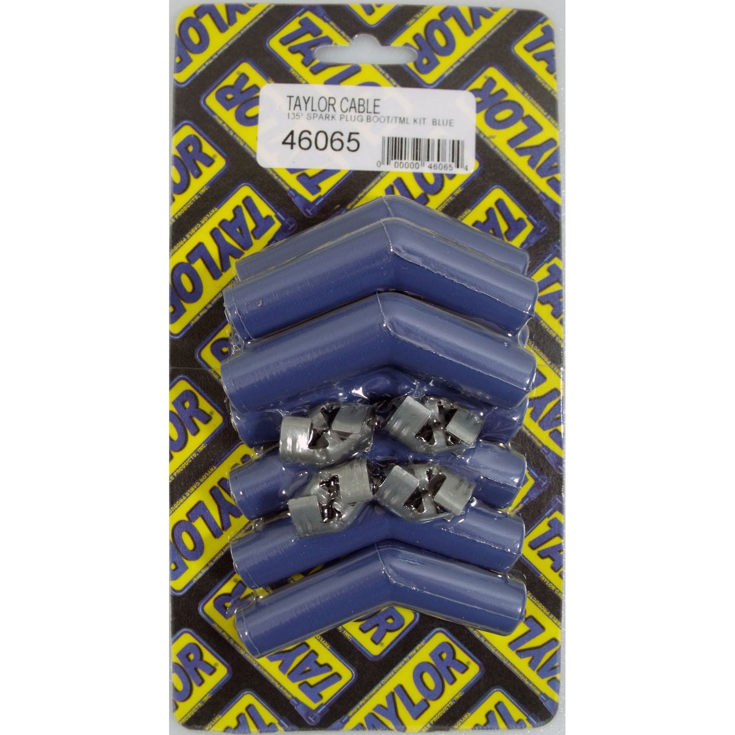 Taylor Cable 46065 135-Degree Blue Spark Plug Boot with Terminal Kit ...
