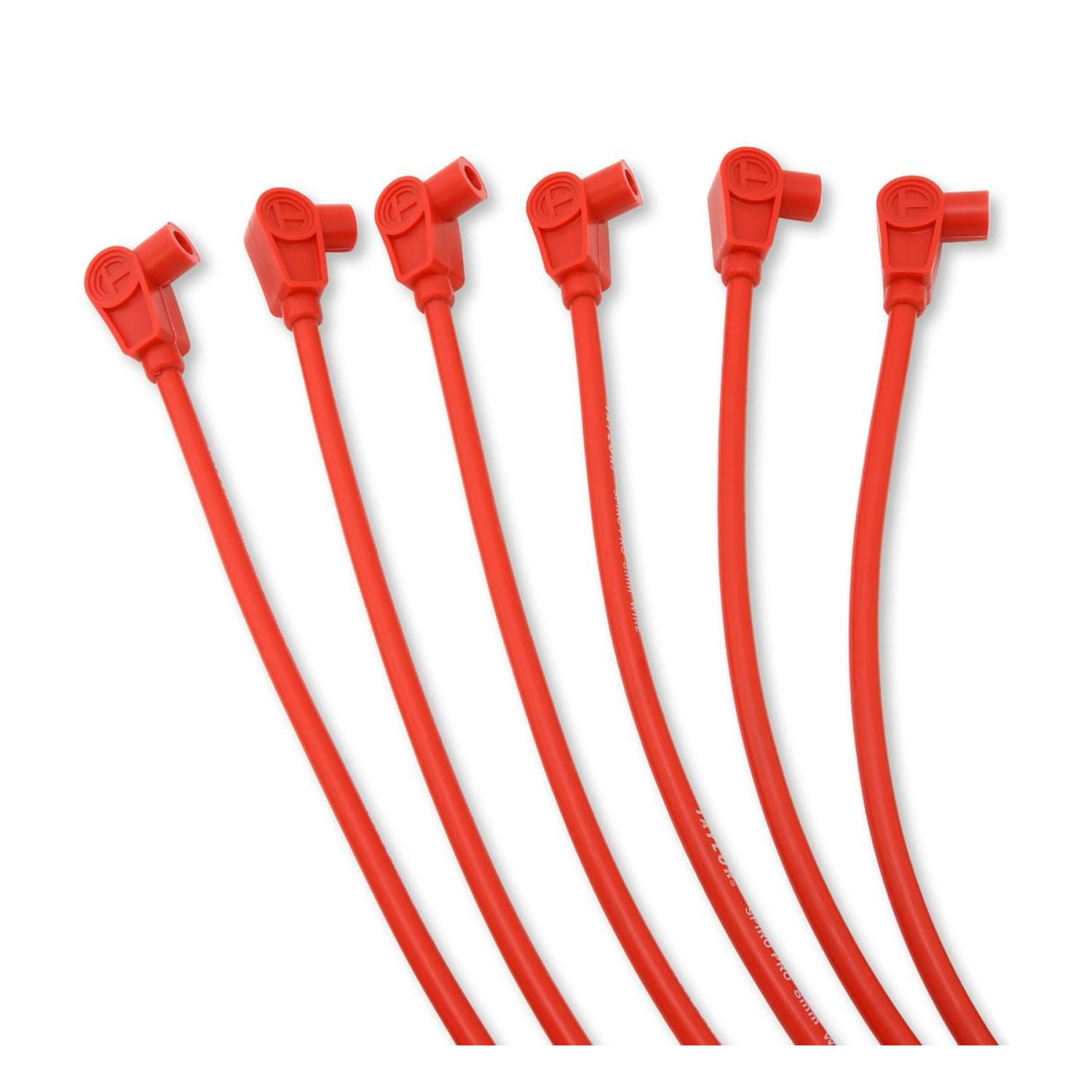 Taylor Cable 72200 8mm Spiro-Pro Ignition Wire Set; Custom Fit; Red ...