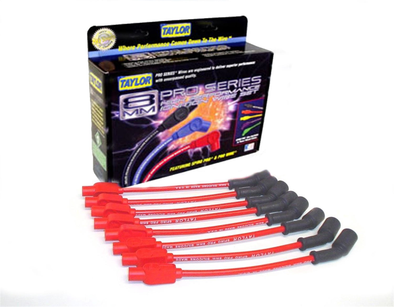 Taylor Wire / Vertex 72205 TAY72205 8MM SPIRO-PRO CUSTOM 8 CYL RED ...