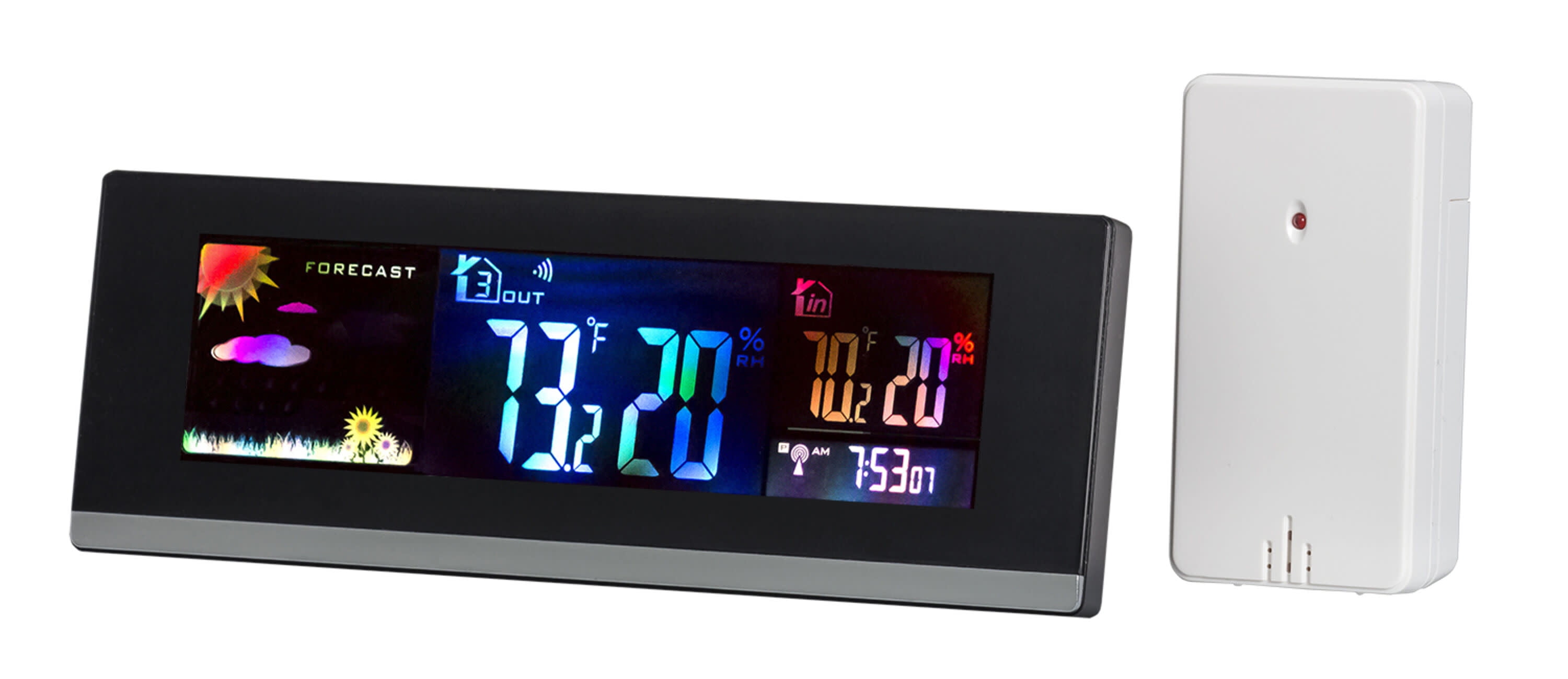 Taylor Desktop Digital Color Weather Station with USB Charger - Walmart.com